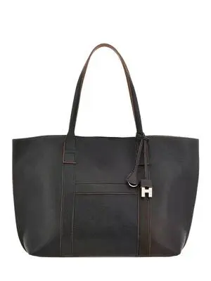 Hogan Logo Charm Tote Bag - Black
