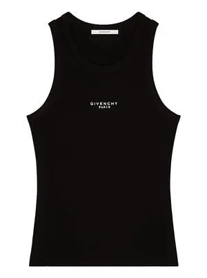 Givenchy Cotton Blend Tank Top - Black