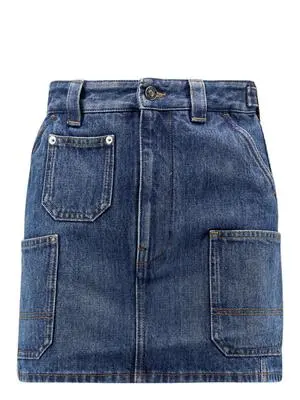 GIVENCHY Denim Mini Skirt
