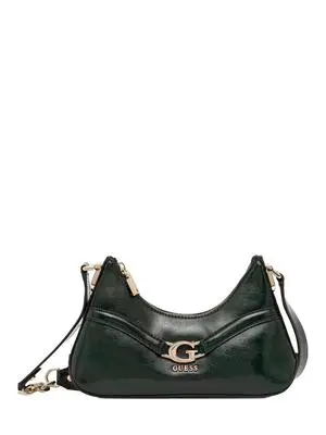 Guess Logo Plaque Satchel - Green
