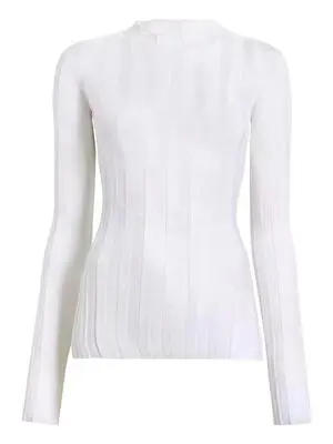 KHAITE Cosette Mock-Neck Knit Top