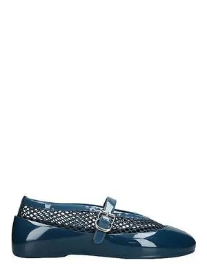 Alaïa Rubber And Mesh Ballet Flats - Blue