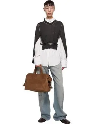 Acne Studios Musubi Tote - Cognac Brown