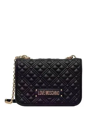 Moschino Quilted-design Shoulder Bag - Black