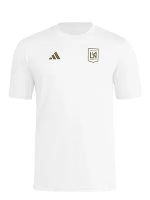 Adidas Los Angeles Fc Short Sleeve Pregame T-shirt - White / Mls-lgf-ldh