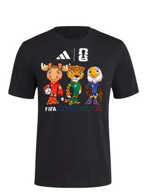 Adidas Fifa World Cup 2026 Mascot Tee - Black / Soccr-wcu-454