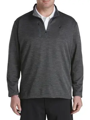 CALLAWAY Big & Tall Weather Series 1/4-zip Fleece Golf Pullover - Grey Heather