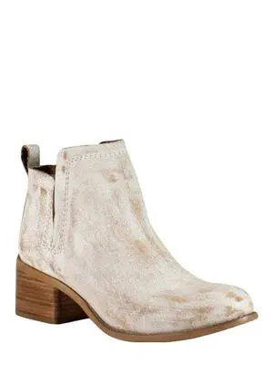 DIBA TRUE Vintage Leather Bootie - White
