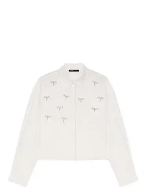 Maje Jewel Detail Shirt - White