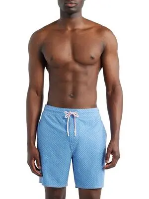 Johnnie-o Madeira Swim Trunks - Bluejay