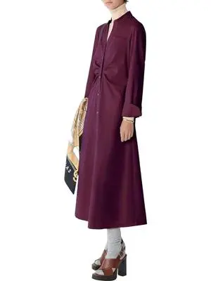 CALLAS MILANO Genny Fit & Flare Shirt Dress - Violet