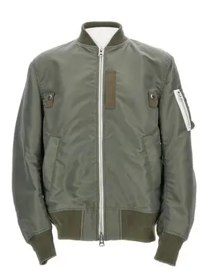 Sacai Nylon Bomber Jacket - Green