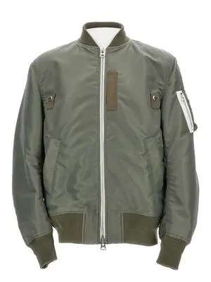 Sacai Nylon Bomber Jacket - Verde