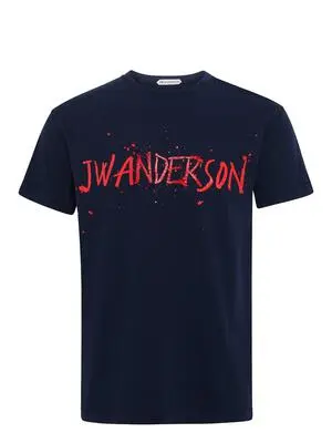 JW Anderson Circular T-shirt - Blue