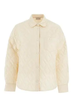 Moncler Quilted Shirt Jacket - White