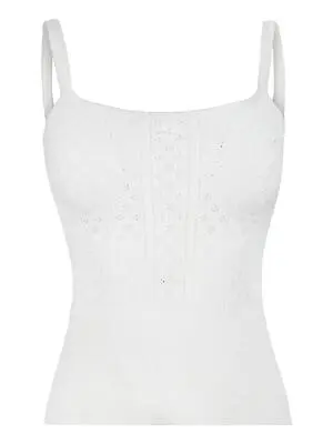 JW Anderson Pointelle Tank Top - White