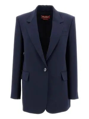 Max Mara Single-breasted Blazer - Blue