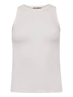 JW Anderson Ribbed Jersey Tank Top - White