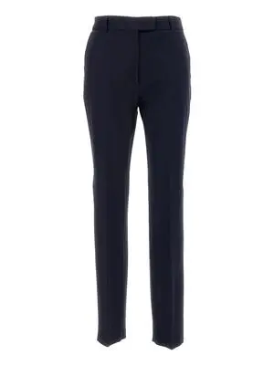 Max Mara Slim Ankle-Length Trousers Blu