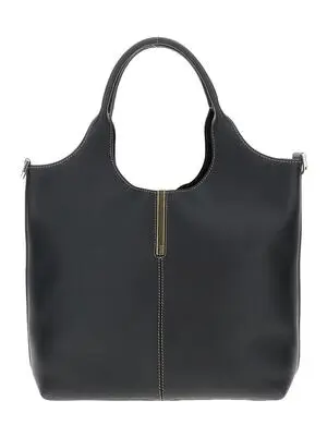 TOD'S Leather Top Handle Bag - Black