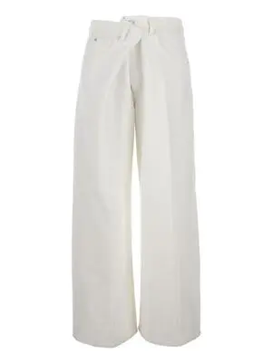 AGOLDE Wide Leg Jeans - White