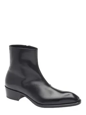 TOM FORD Vincent Leather Ankle Boots - Black