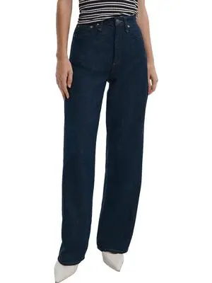 Rag & Bone Featherweight Logan Mid-rise Wide-leg Jeans - Dusk Rinse