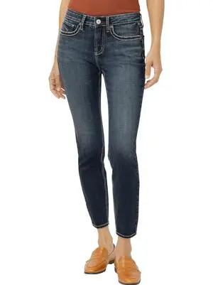 SILVER JEANS CO. Suki Curvy Ankle Skinny Jeans - Oxford