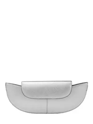 BEHNO Nadia Leather Clutch Silver