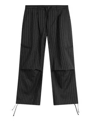 Y3 Pinstripe Track Pants - Black