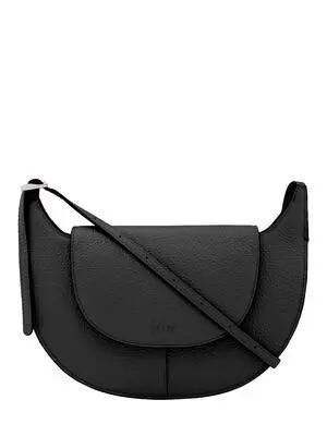 BEHNO Nadia Leather Crossbody Bag - Black