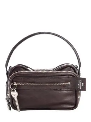 Acne Studios Camero Kit Leather Handbag - Chocolate Brown