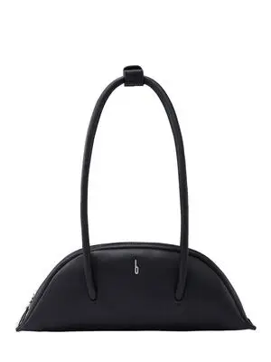 BEHNO Mini Laverne Leather Bowler Bag Black