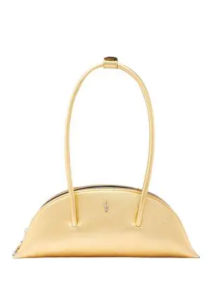 BEHNO Mini Laverne Leather Bowler Bag Gold