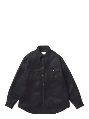 VOWELS Double Pocket Shirt Jacket - Black