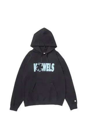 VOWELS Icon Spell Out Hoodie - Black