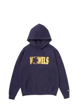 VOWELS Icon Spell Out Hoodie - Navy
