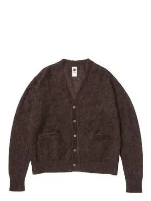 VOWELS Knit Cardigan - Mud Brown