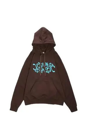 VOWELS Double Scribble Hoodie - Brown