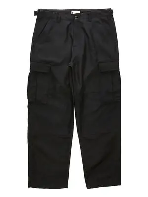 VOWELS Wool Blend Cargo Pants - Black
