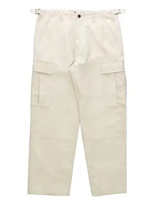 VOWELS Wool Blend Cargo Pants - Cream