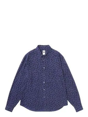 VOWELS Leopard Shirt - Navy