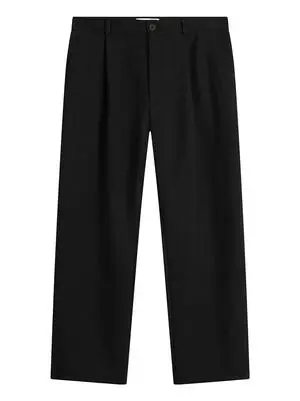 Studio Nicholson Tuck Tapered Leg Trouser - Black