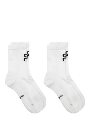On Core Run High Cut Socks 2p - White