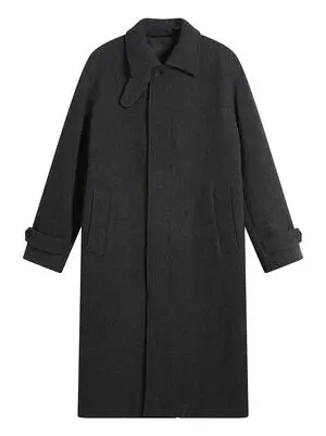 Nn07 Gibson Brushed Wool Coat - Antracite Melange