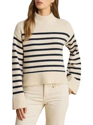 RALPH LAUREN Striped Wool-Blend Sweater