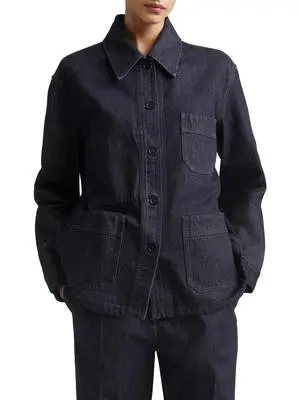 JIL SANDER Workwear Denim Chore Jacket - Magnet