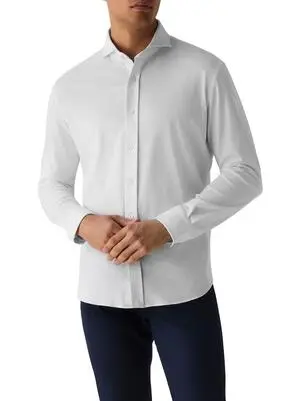 Greyson Omaha Brrr° Performance Knit Button-up Shirt Arctic
