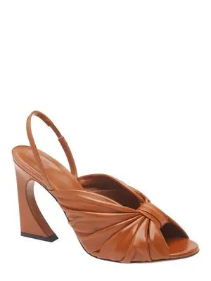 Fendi Arco Slingback Sandal - Brown