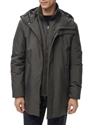 Mango Water Repellent Insulated 3-in-1 Coat - Grey